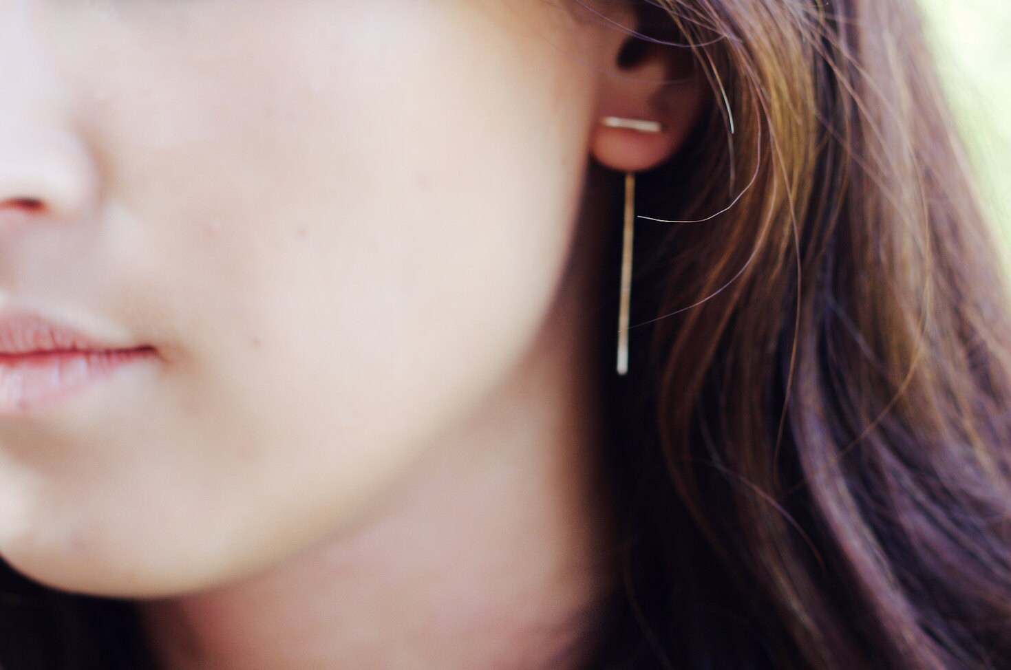 Double Sided Earring Front Back Earrings Staple Earring | Etsy