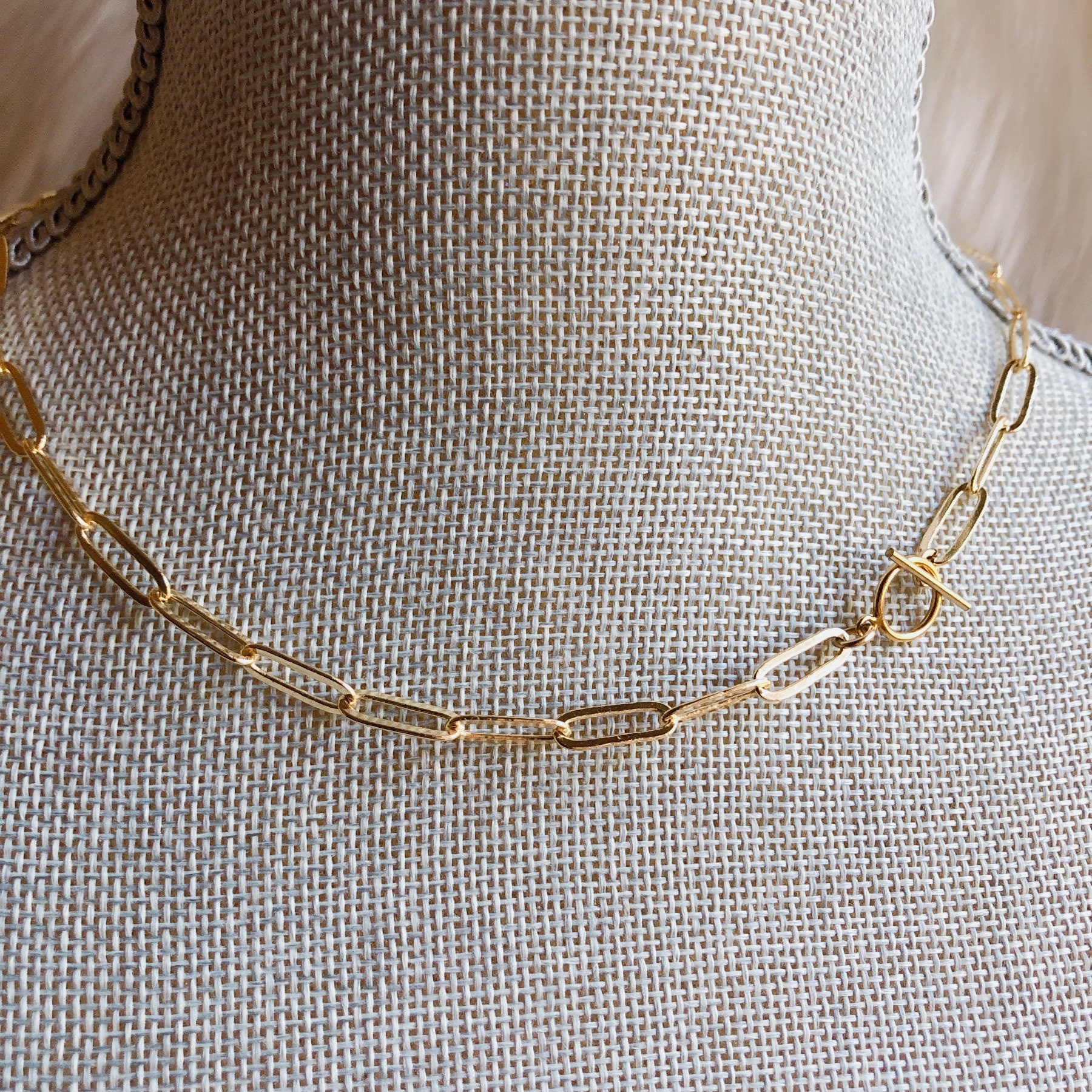 Minimalist Gold Toggle Necklace Clasp Toggle Pendant Toggle | Etsy