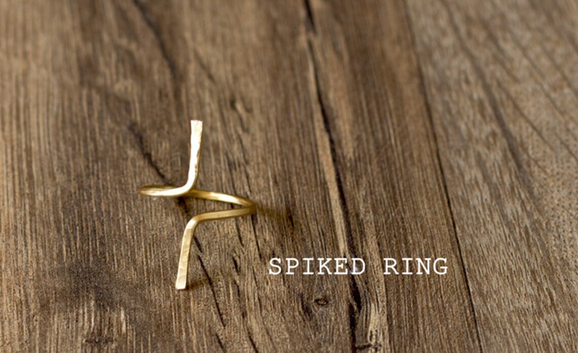 Spiked Ring Adjustable Spike Ring Edgy Ring Modern Ring - Etsy