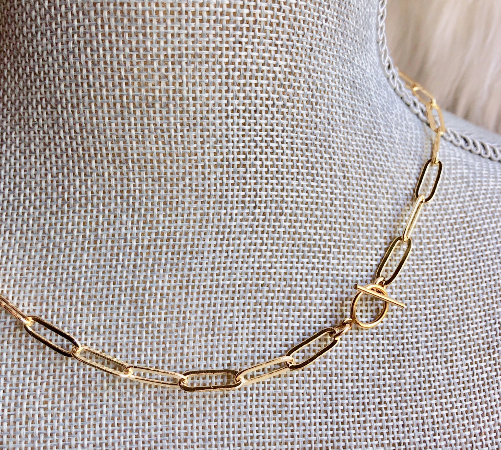 Minimalist Gold Toggle Necklace Clasp Toggle Pendant Toggle | Etsy