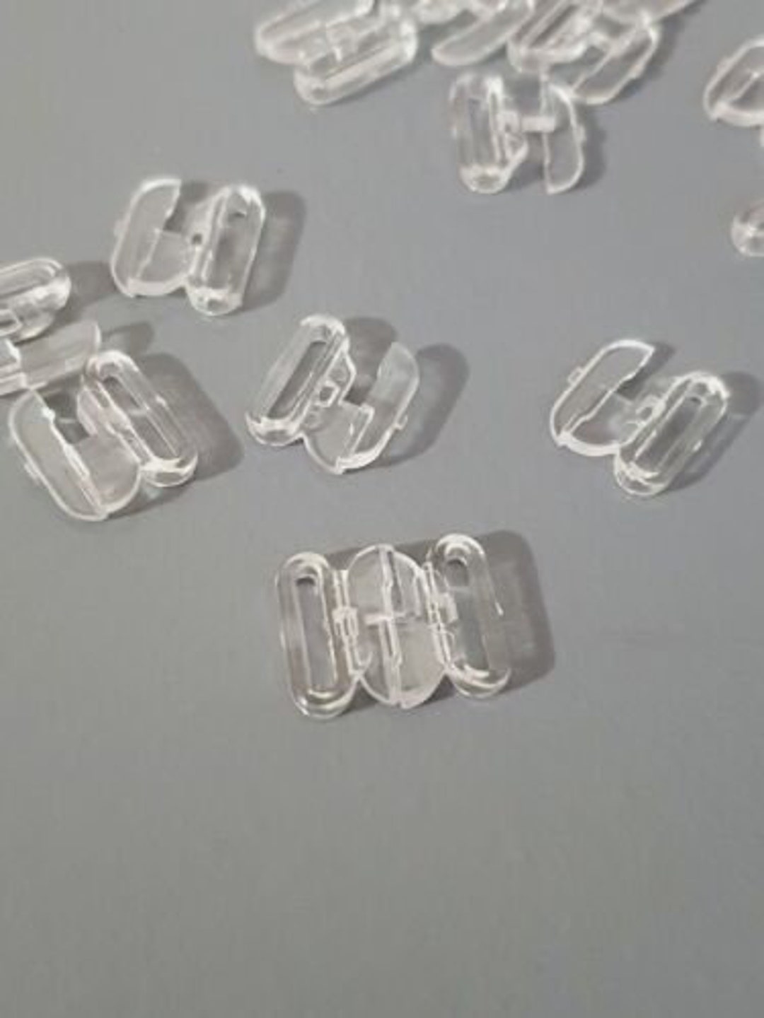 2x Clear Plastic Bikini Clasps Bra Fastener - Etsy