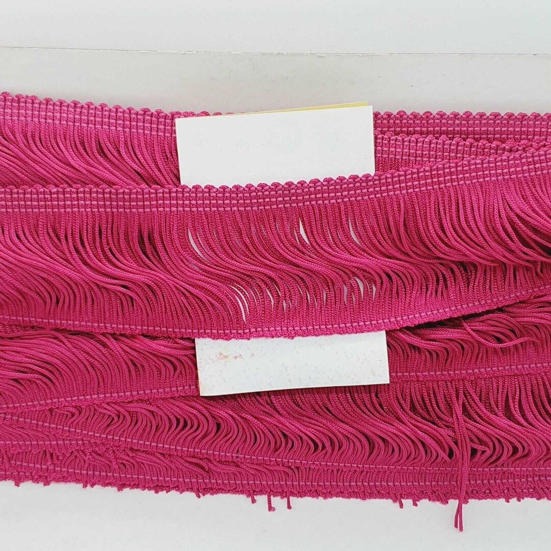 1m X 5cm Drop Deep Pink Silk Fringe Fringing - Etsy UK