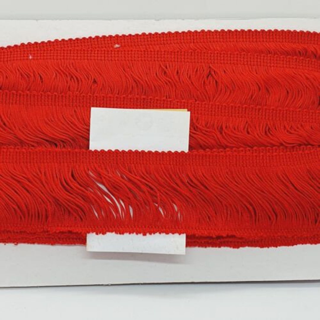 1m X 5cm Drop Red Silk Fringe Fringing - Etsy