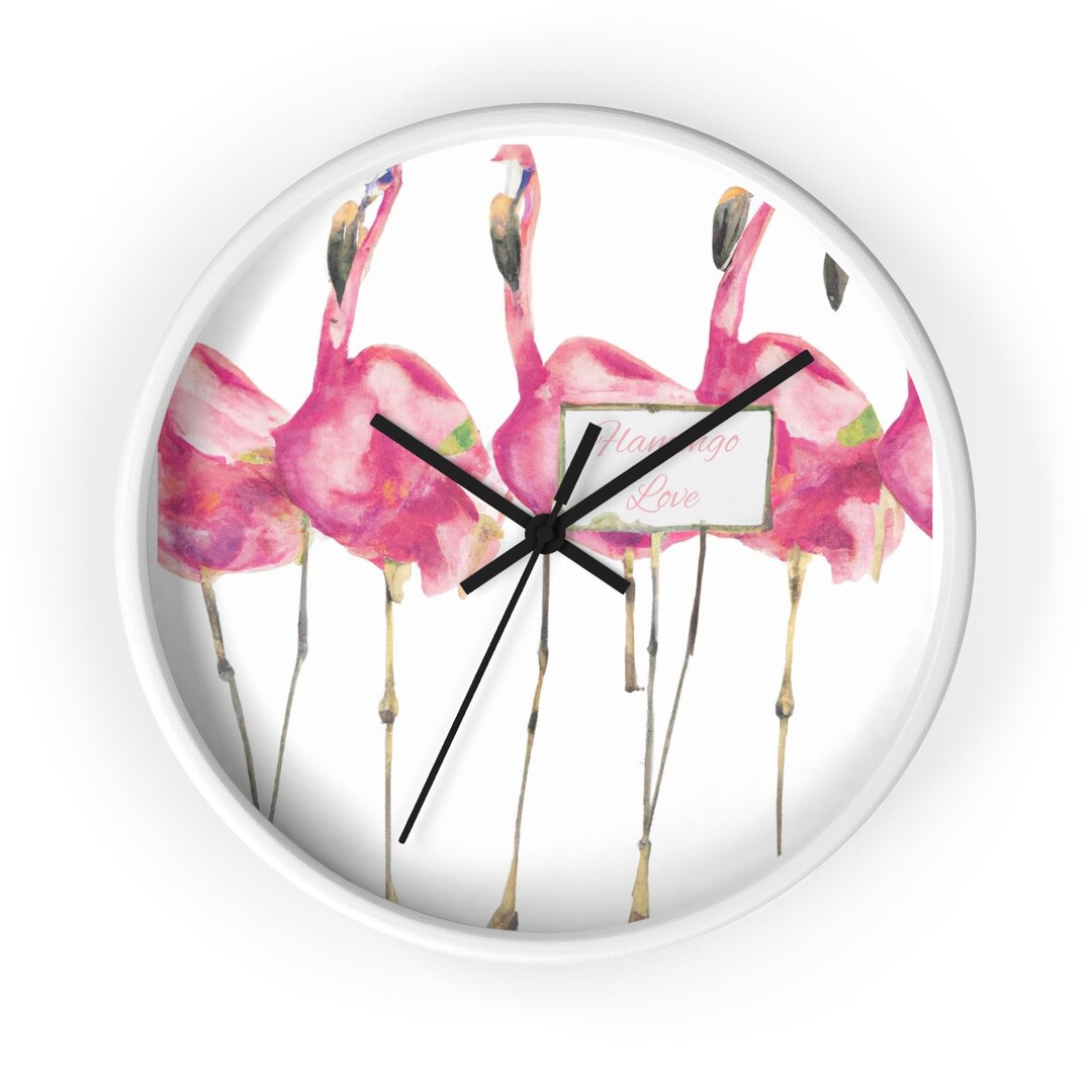 Flamingo Wall Clock - Etsy