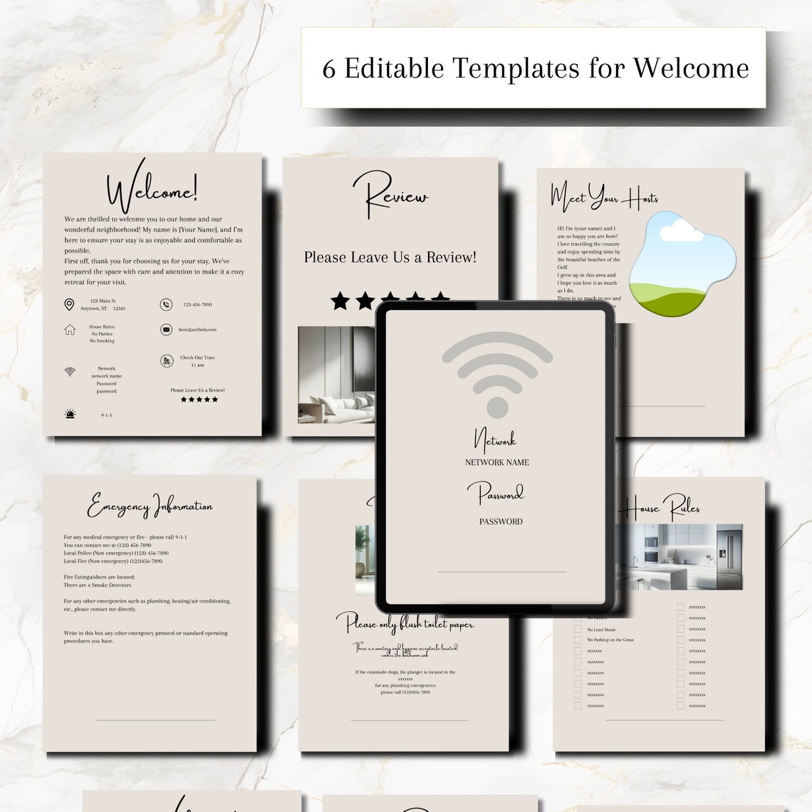 Airbnb Editable Templates Checklists Instagram Templates cleaning ...