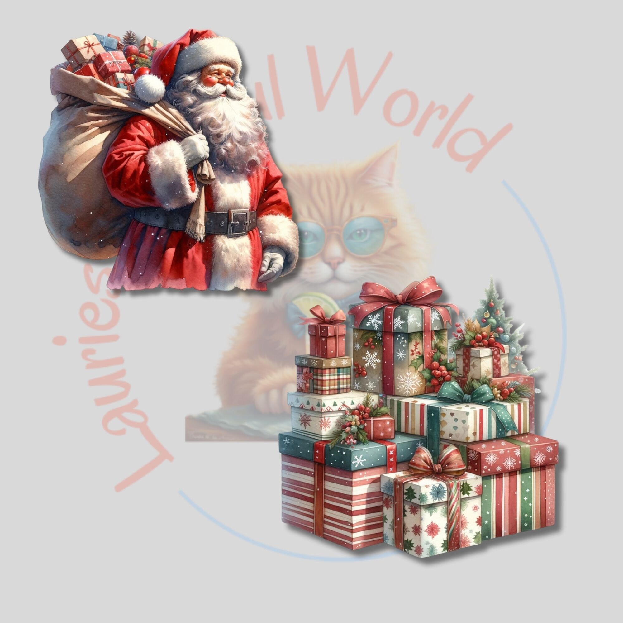 Christmas Pack 1 PNG Clip Art, Journal Clip Art, Scrapbooking, Card ...