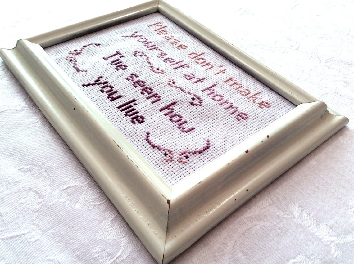 Welcome Cross Stitch Pattern, Sarcastic, Funny Embroidery, Snarky ...
