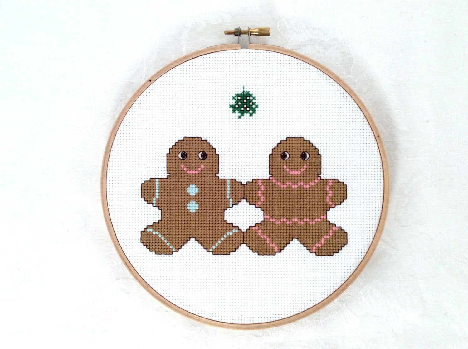 Gingerbread Cross Stitch Pattern, PDF Pattern, Christmas Embroidery ...