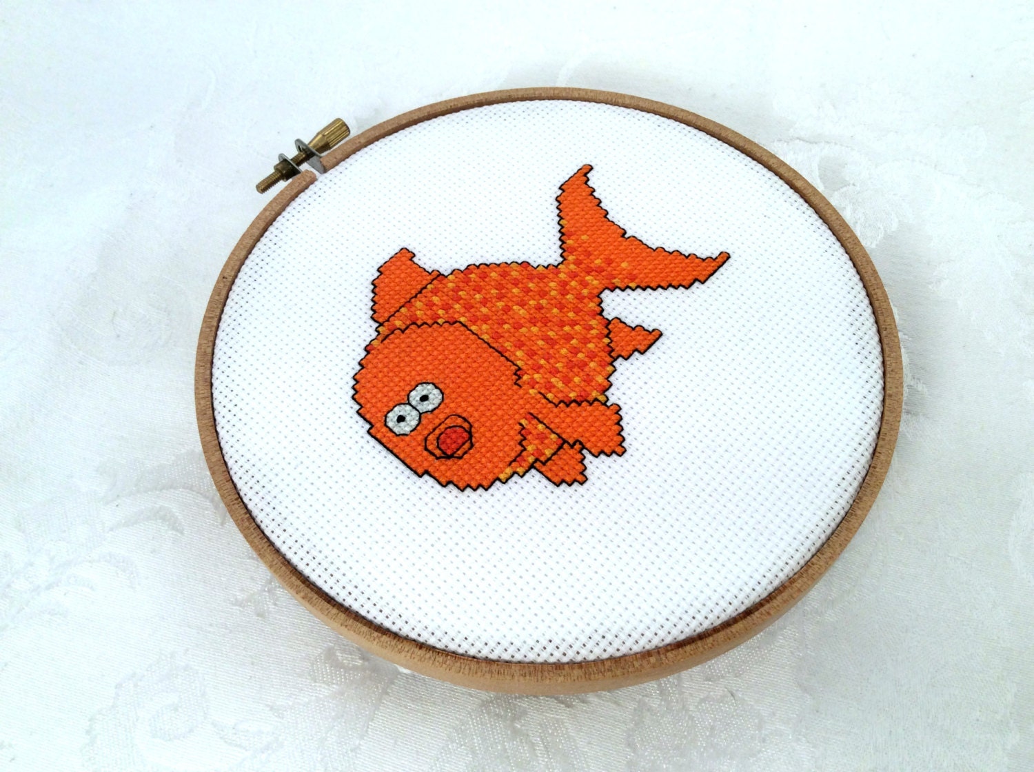 Goldfish Counted Cross Stitch Pattern, Pet PDF Pattern, Fish ...