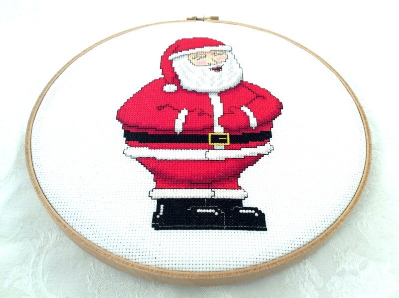 Santa Claus Cross Stitch Pattern, Christmas PDF Pattern, Holiday ...