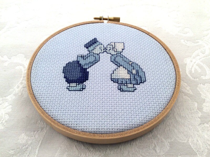 Dutch Kiss Cross Stitch Pattern, Dutch Kids PDF Pattern, Love ...