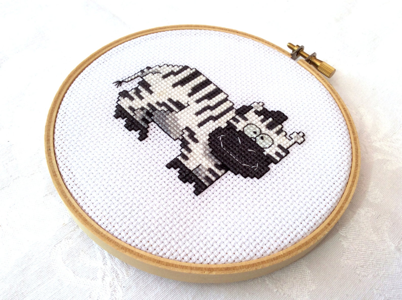 Zebra Cross Stitch Pattern, PDF Pattern, Jungle Embroidery, Animal ...
