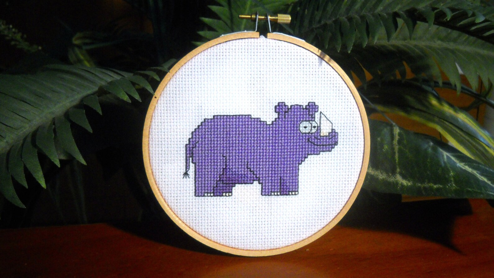 Rhino Cross Stitch Pattern, Digital Download, Zoo PDF Pattern, Jungle ...