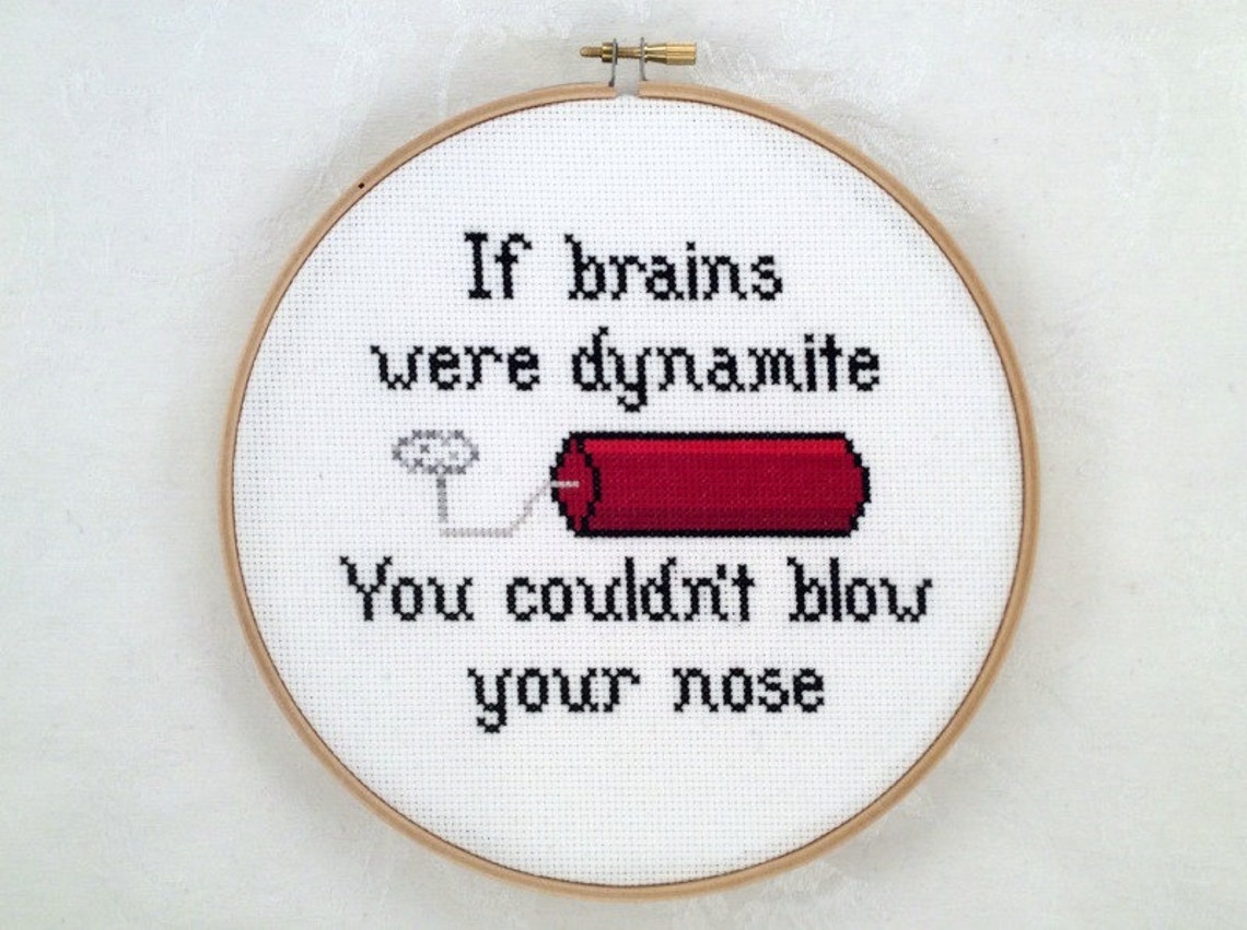 Dynamite Cross Stitch Pattern, Sarcastic Embroidery, Funny Xstitch ...