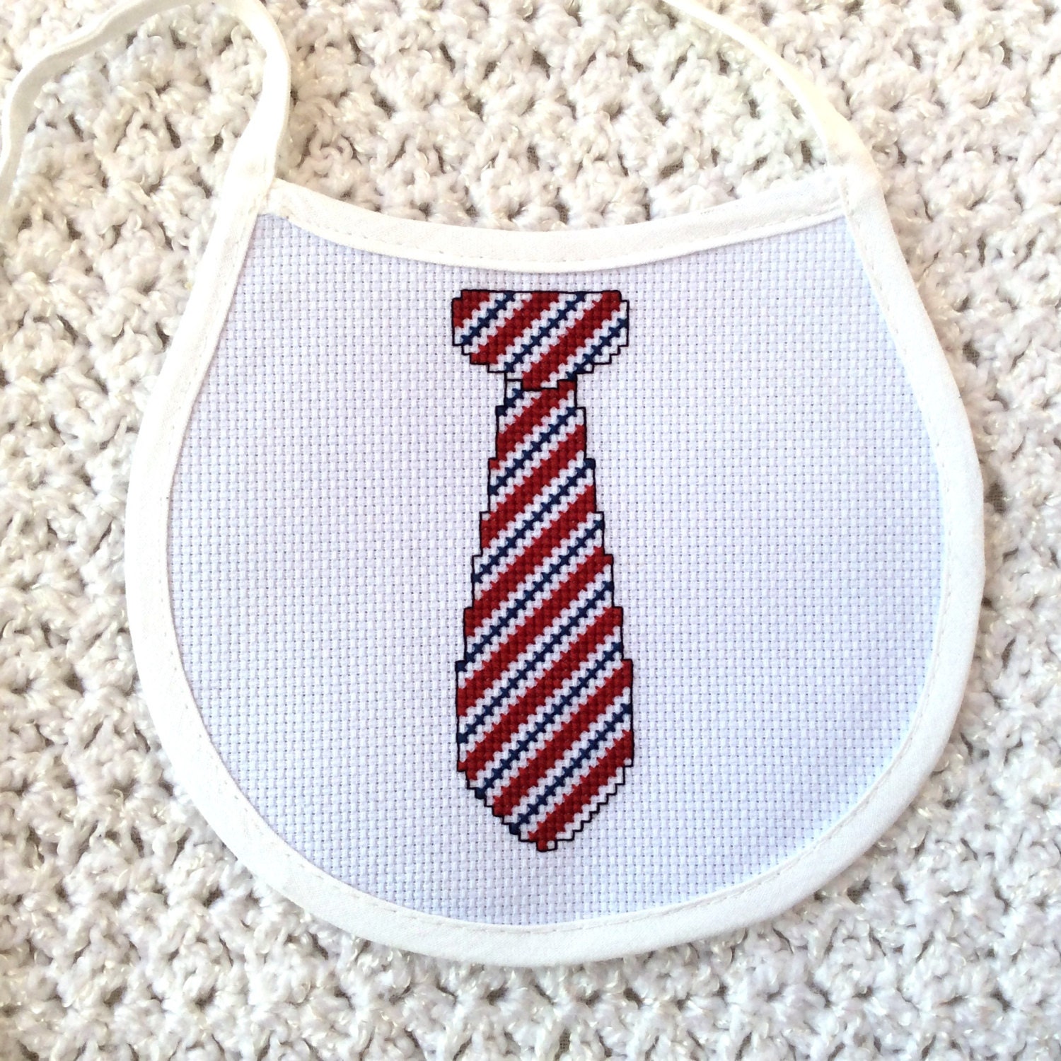 Necktie Baby Bib Cross Stitch Pattern, PDF Pattern, Embroidery, Digital ...