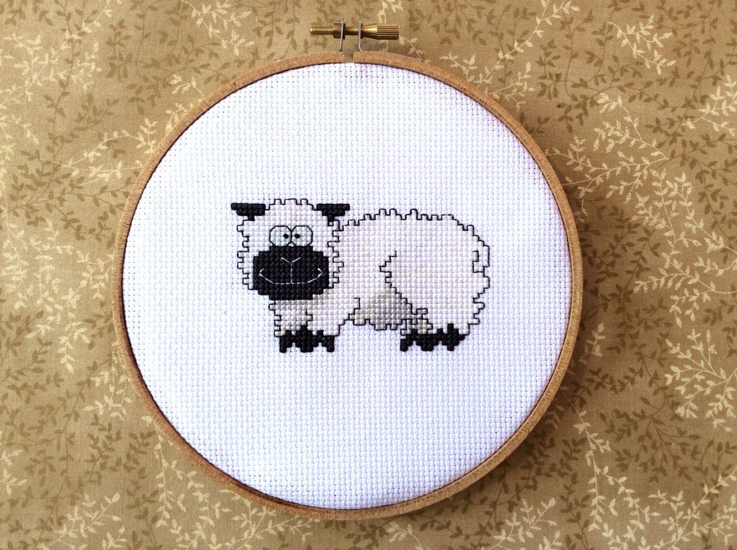 Sheep Cross Stitch Pattern, Farm Needlepoint, Animal Embroidery ...