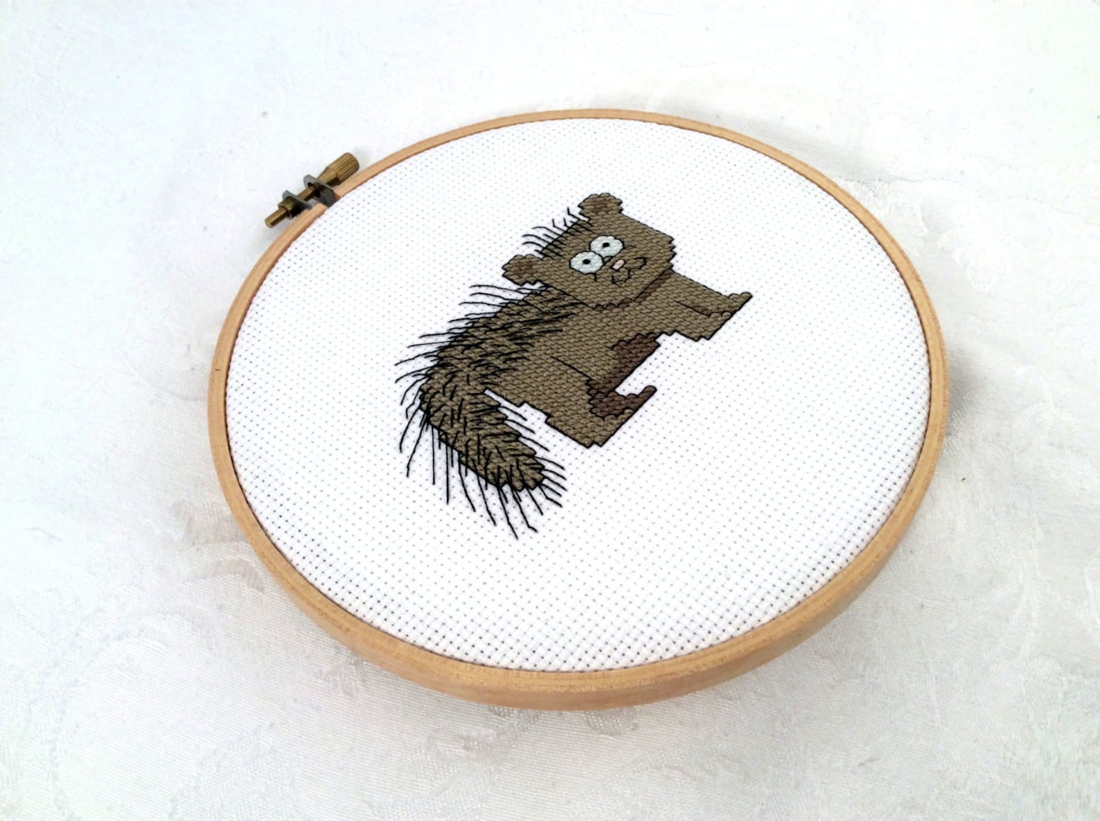 Porcupine Cross Stitch Pattern, Animal Embroidery, Cute Needlepoint ...