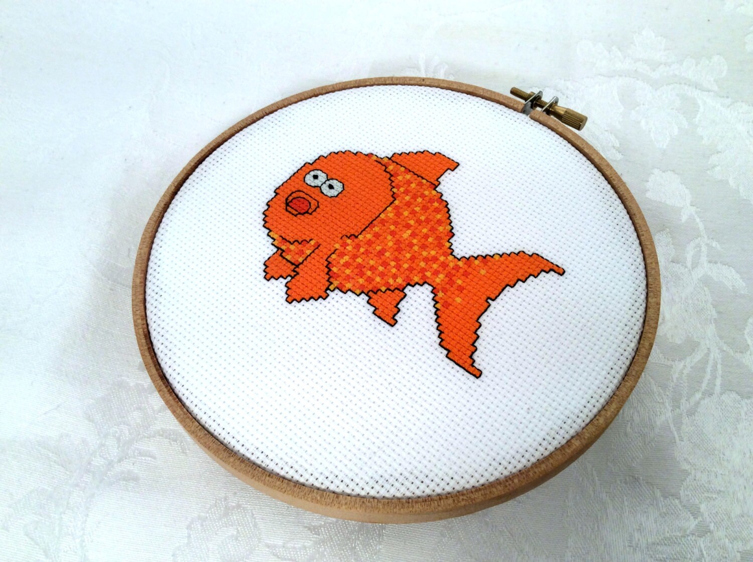 Goldfish Counted Cross Stitch Pattern, Pet PDF Pattern, Fish ...