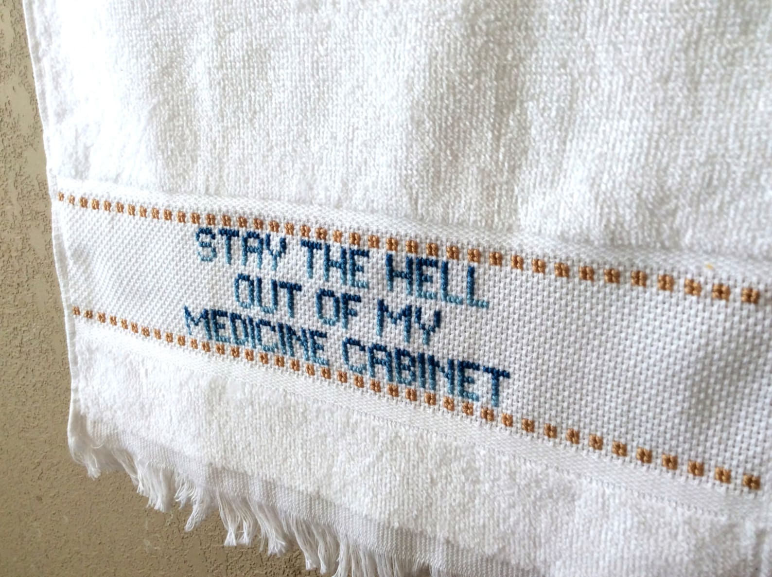 Sassy Hand Towel Cross Stitch Pattern, Snarky Guest Towel PDF Pattern ...