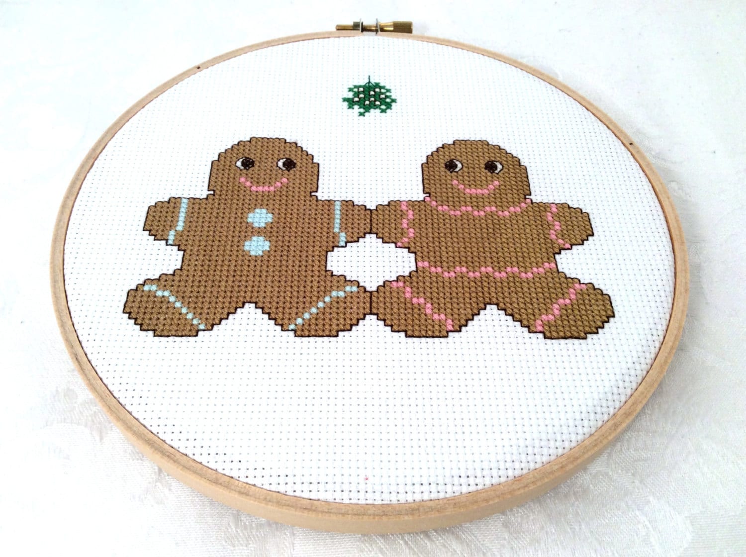 Gingerbread Cross Stitch Pattern, PDF Pattern, Christmas Embroidery ...