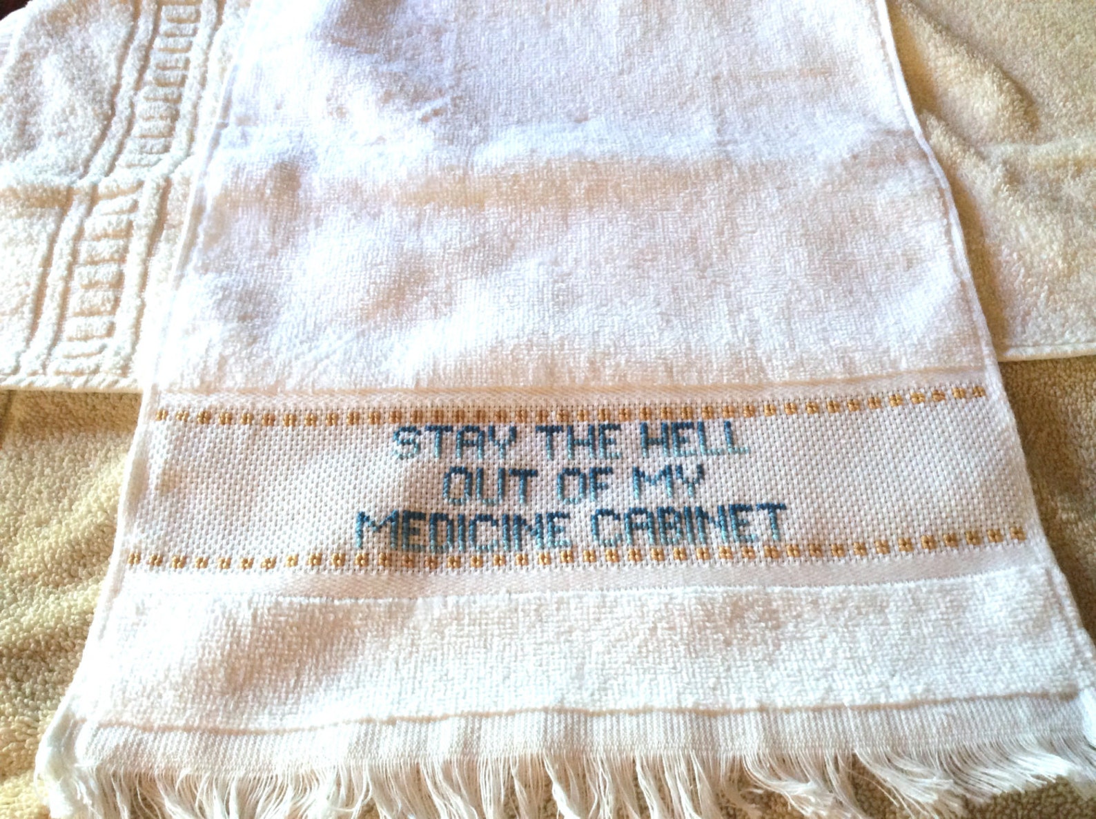 Sassy Hand Towel Cross Stitch Pattern, Snarky Guest Towel PDF Pattern ...