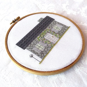 Stone Cottage Cross Stitch Pattern, House Embroidery, Home Needlepoint ...