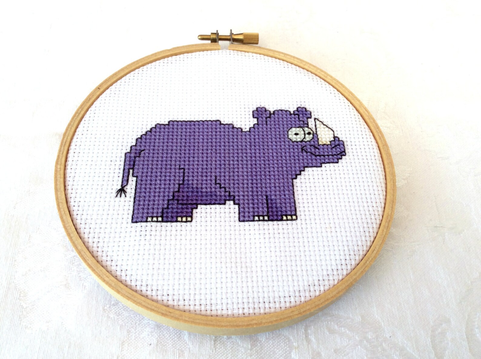 Rhino Cross Stitch Pattern, Digital Download, Zoo PDF Pattern, Jungle ...