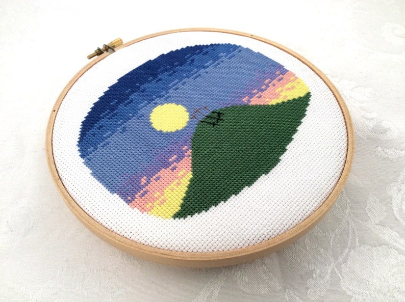 Easter Cross Stitch, PDF Pattern, Cross Embroidery, Crucifixion ...