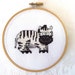 Zebra Cross Stitch Pattern, PDF Pattern, Jungle Embroidery, Animal ...