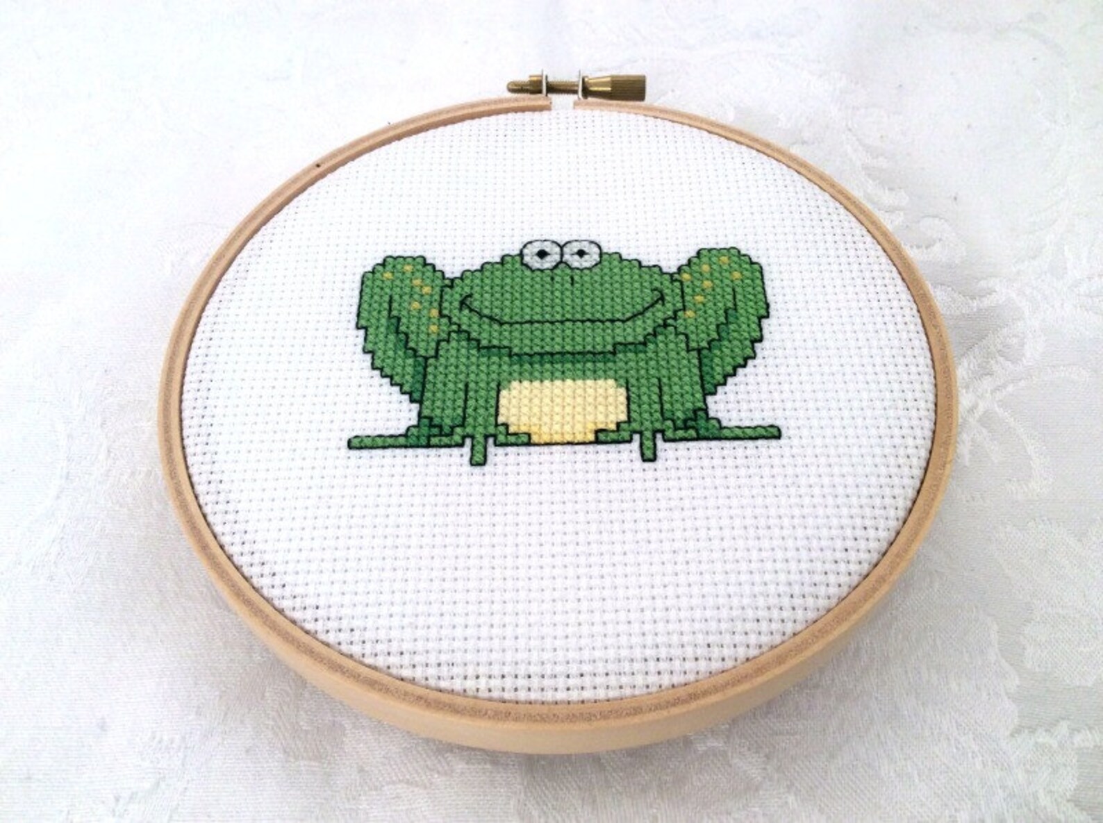 Frog Cross Stitch Pattern, Needlepoint, Animal Embroidery, PDF Pattern ...