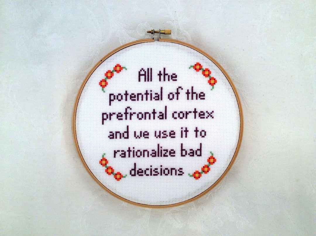 All the Potential of the Prefrontal Cortex Cross Stitch Pattern ...