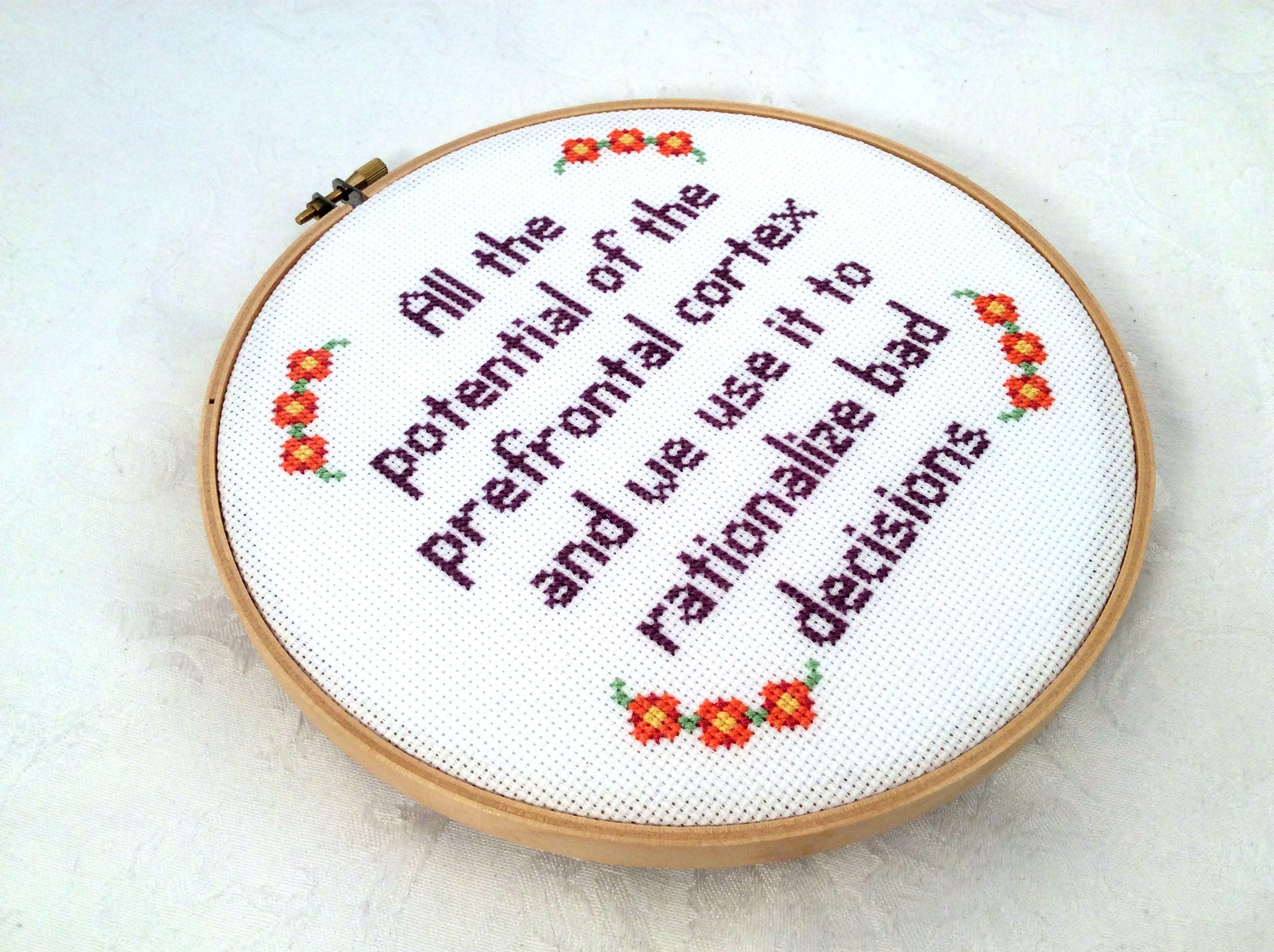 All the Potential of the Prefrontal Cortex Cross Stitch Pattern ...
