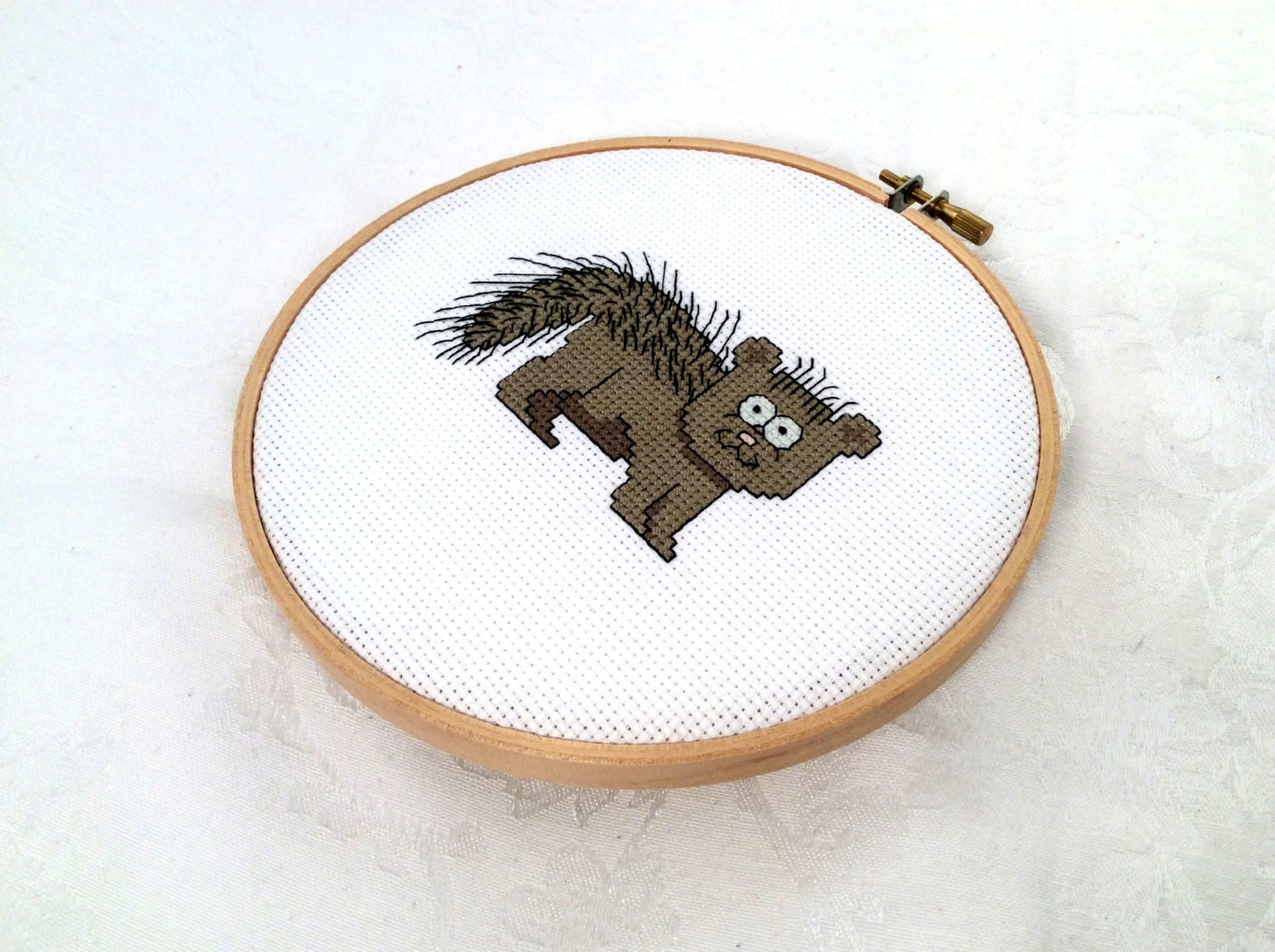 Porcupine Cross Stitch Pattern, Animal Embroidery, Cute Needlepoint ...