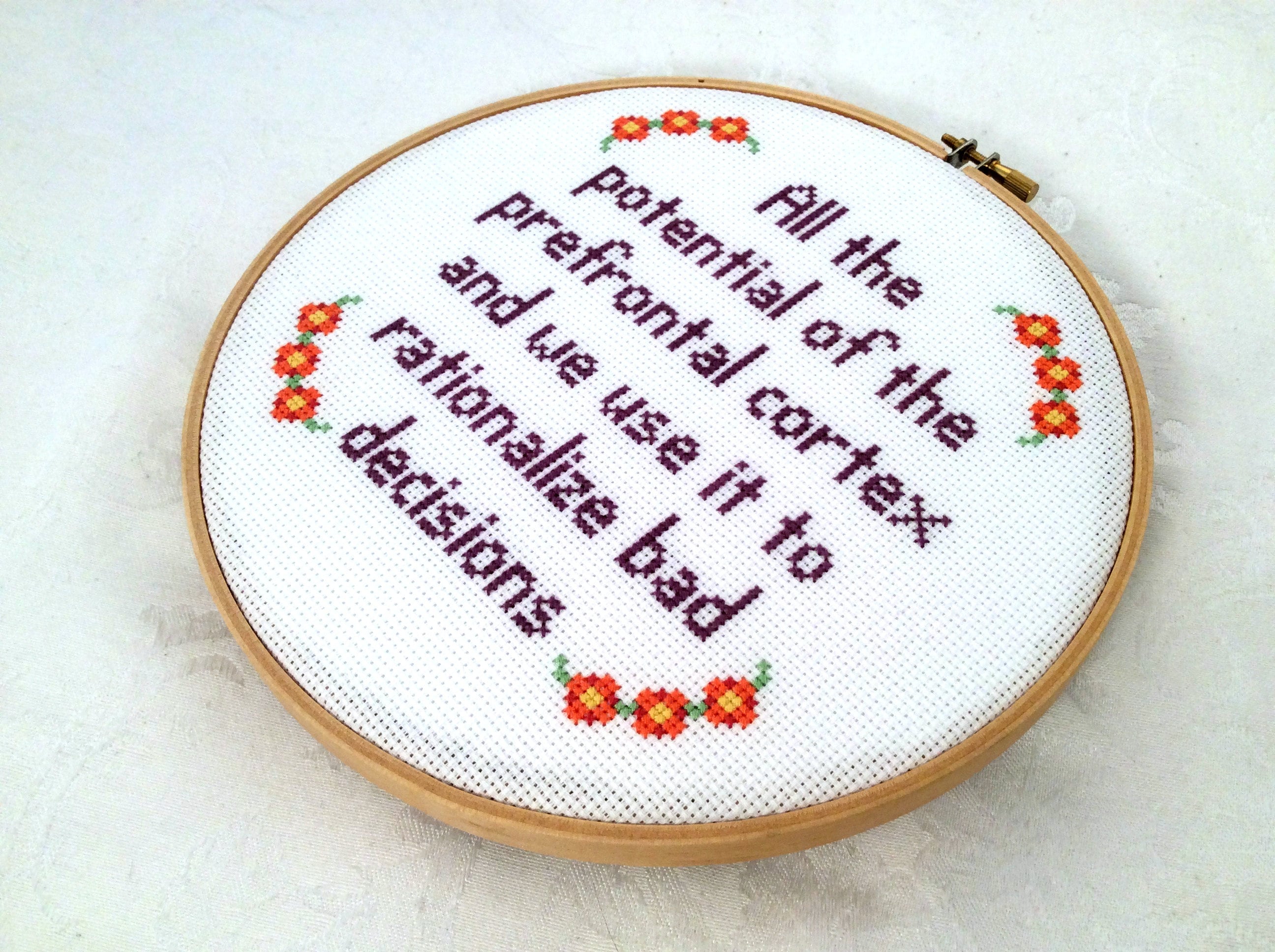 All the Potential of the Prefrontal Cortex Cross Stitch Pattern ...