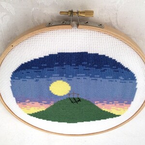 Easter Cross Stitch, PDF Pattern, Cross Embroidery, Crucifixion ...