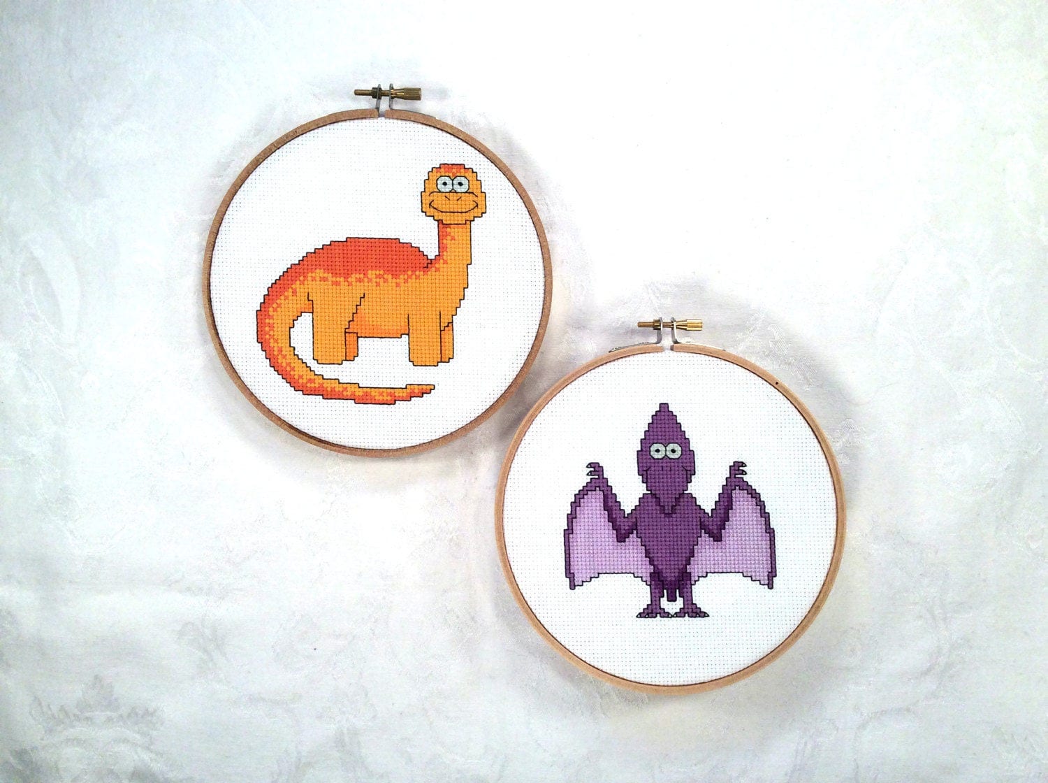 Dinosaur Friends cross stitch pattern bundle dino | Etsy