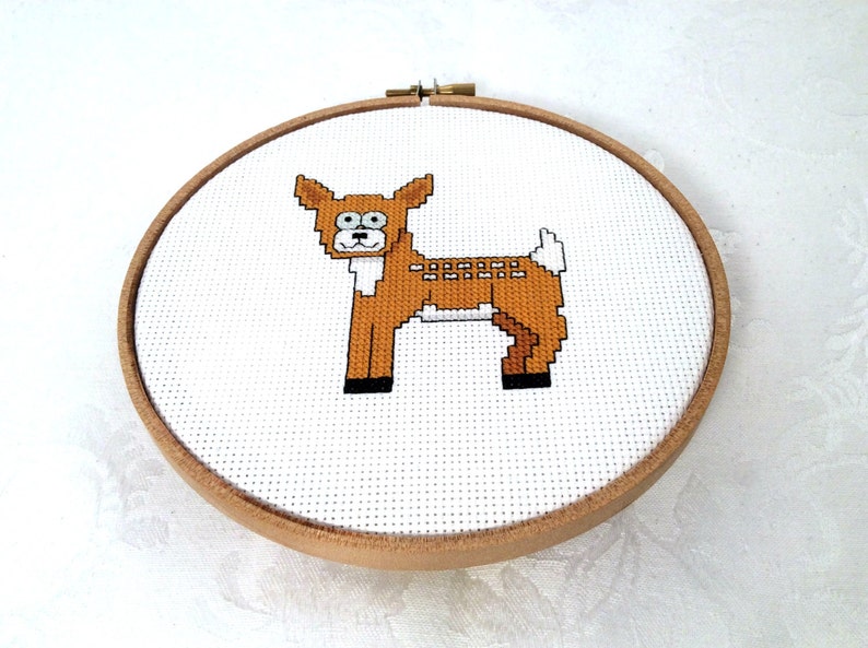 Deer Cross Stitch Pattern, Fawn Needlepoint, Forest Friend PDF Pattern ...