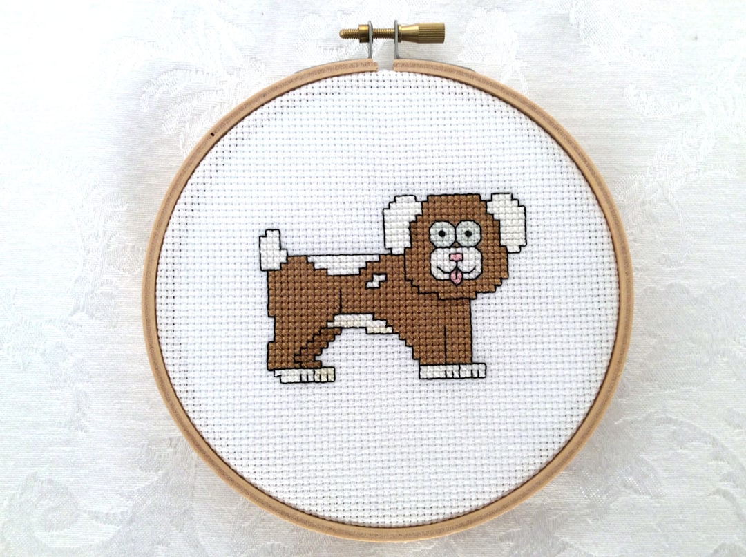 Dog Cross Stitch Pattern, PDF Pattern, Pet Embroidery, Animal ...