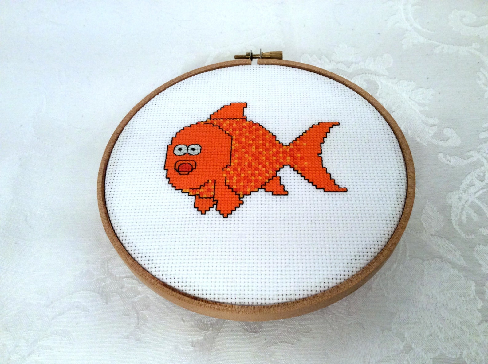 Goldfish Counted Cross Stitch Pattern, Pet PDF Pattern, Fish ...