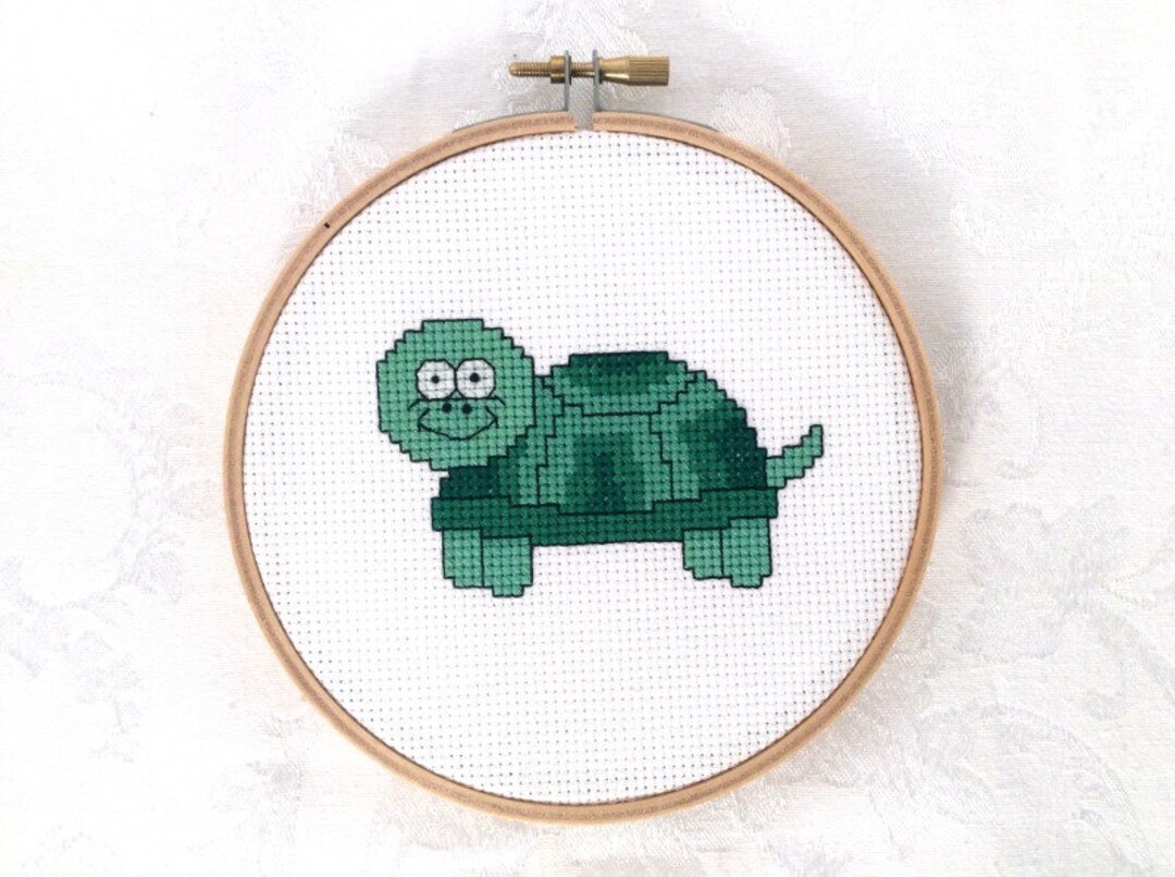 Turtle Cross Stitch Pattern, Embroidery, Pet Needlepoint, PDF Pattern ...