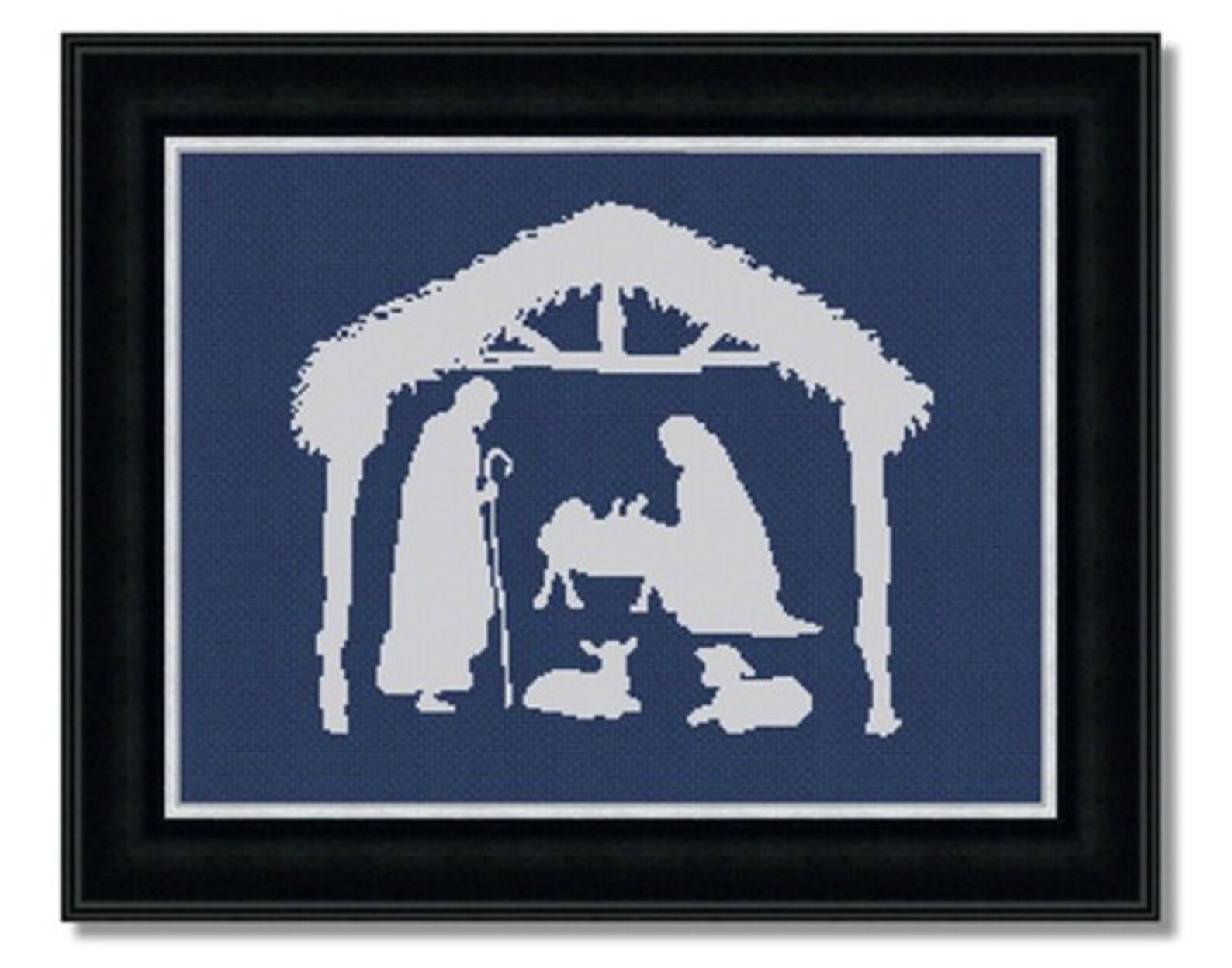 Counted Cross Stitch Pattern Nativity Baby Jesus Manger Scene ...