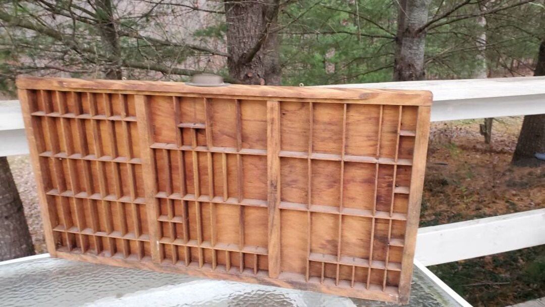 Letter Press Printer Drawer With Cup Style Drawer Pull Vintage Typeset ...