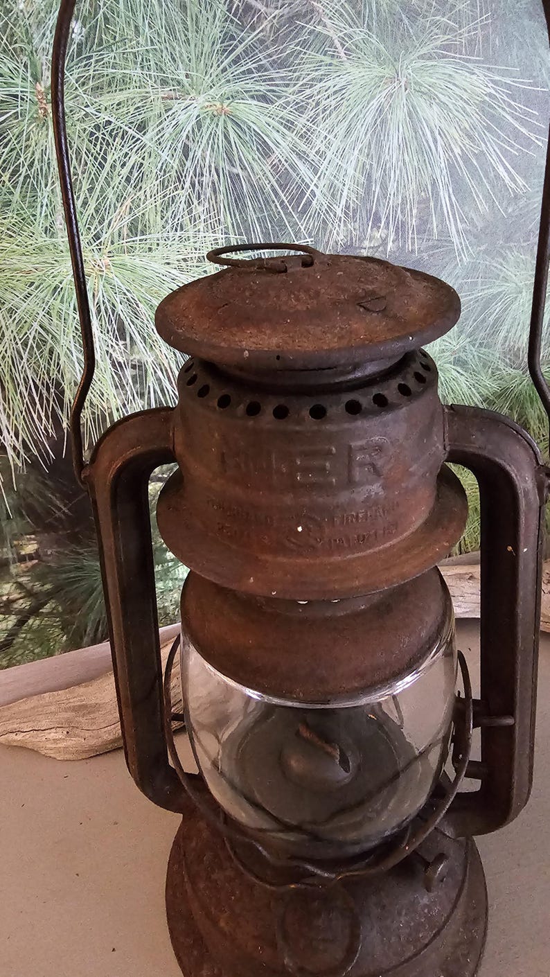 Vintage Feuerhand Kerosene Lantern: Nr. 260, Made in Germany, Clear ...