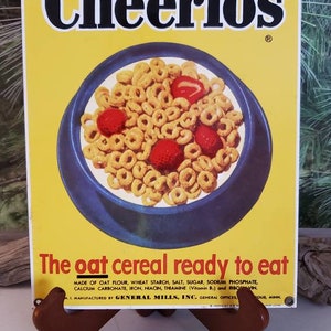 Vintage Cheerios Porcelain Sign: General Mills Advertising, 1980s - Etsy