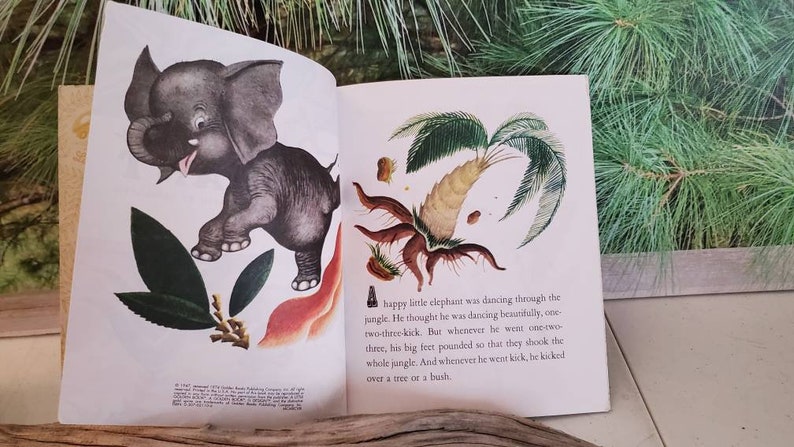 1974 the Saggy Baggy Elephant A Little Golden Book Classic Vintage ...