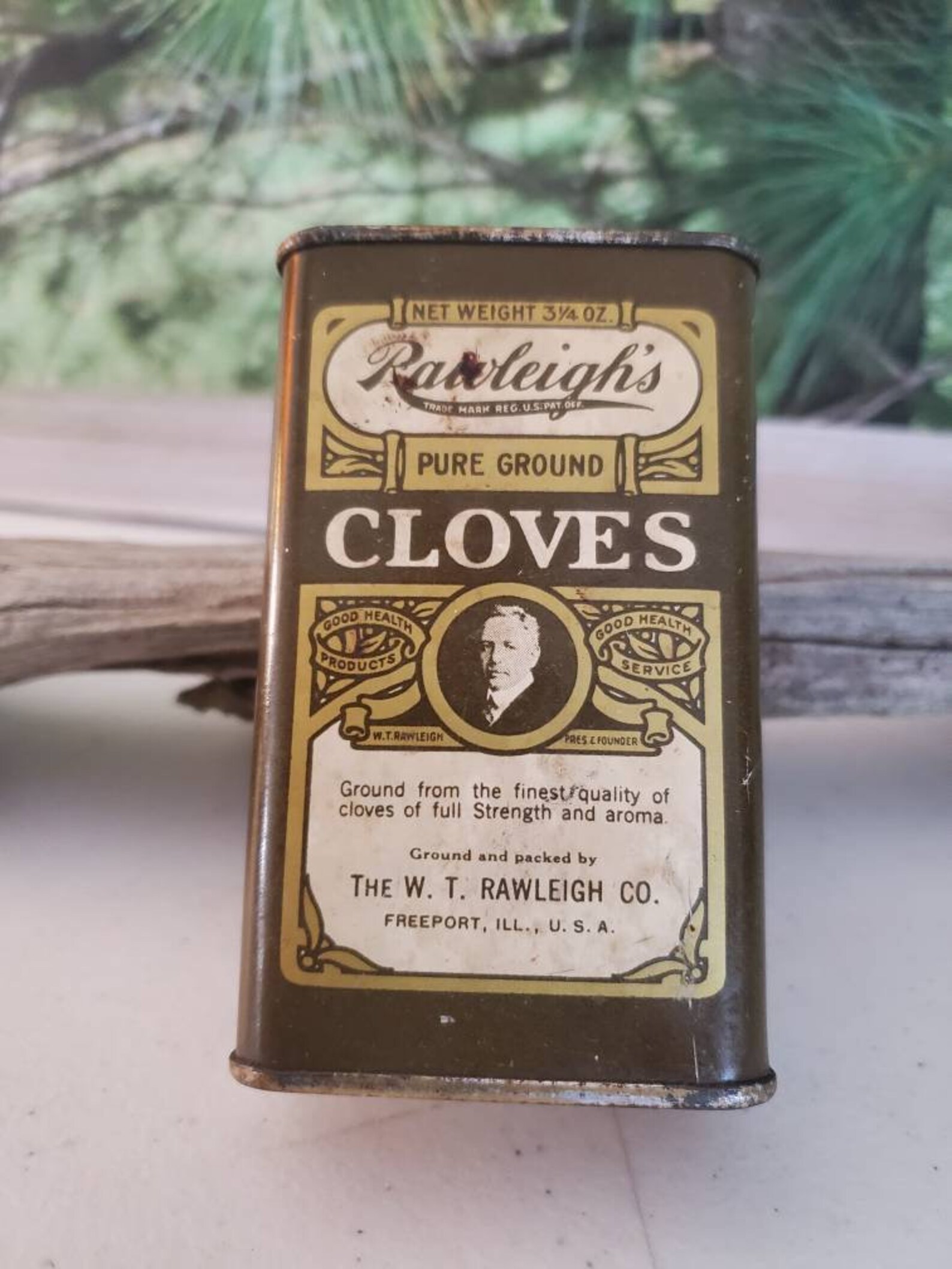 Vintage RAWLEIGH'S Pure Ground Cloves Spice Tin / Olive - Etsy