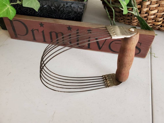 Androck Pastry Mixer/cutter Made in USA With Faded Red Wood | Etsy