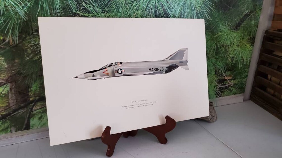 Color Print 1960s Mcdonnell RF 4B PHANTOM II St. Louis for - Etsy