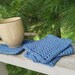 Set of 4 Steel Blue Cotton/nylon Crochet Coasters / Handmade Home ...
