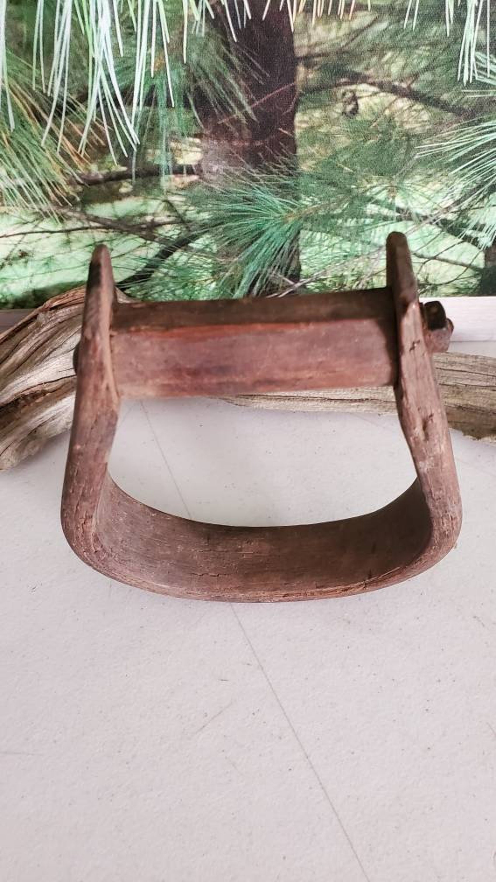Narrow Old Bentwood Single Stirrup / Primitive Wood Stirrup / - Etsy